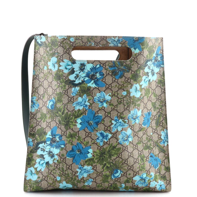 Gucci XL Tote Embroidered Printed GG Coated Canvas Medium at 1stDibs