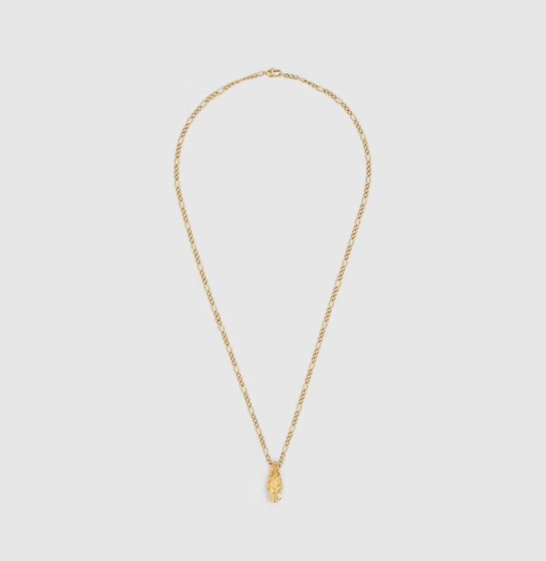 Gucci Yellow Gold Necklace with Tiger Head at 1stDibs