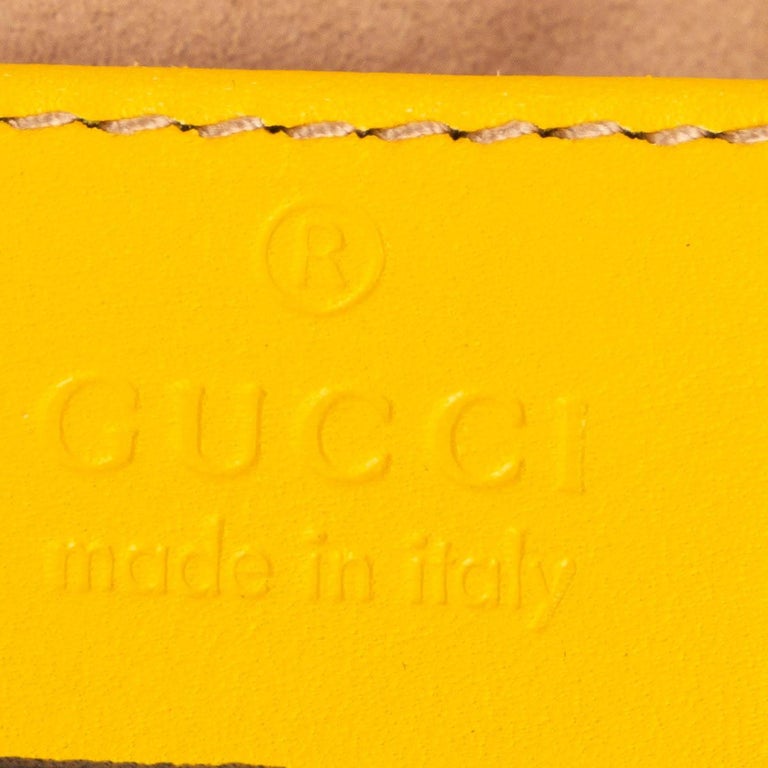 GUCCI yellow leather MARMONT MINI Shoulder Bag at 1stDibs