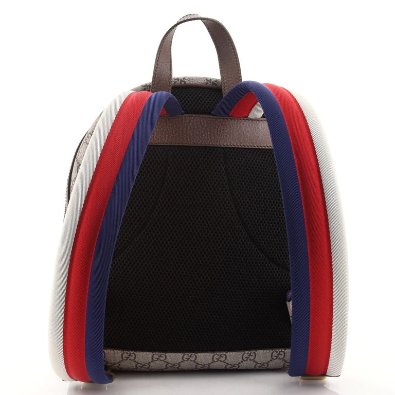 Gucci Zip Around Backpack Printed GG Coated Canvas Small at 1stDibs