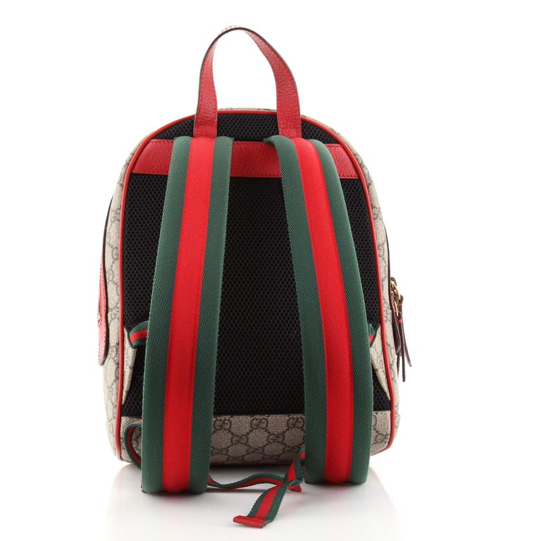 Gucci Zip Around Backpack Printed GG Coated Canvas Small For Sale at ...