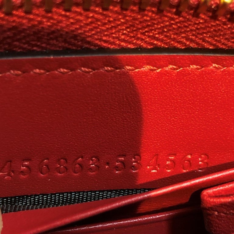 Gucci Zip Around Wallet GG Coated Canvas with Applique at 1stDibs