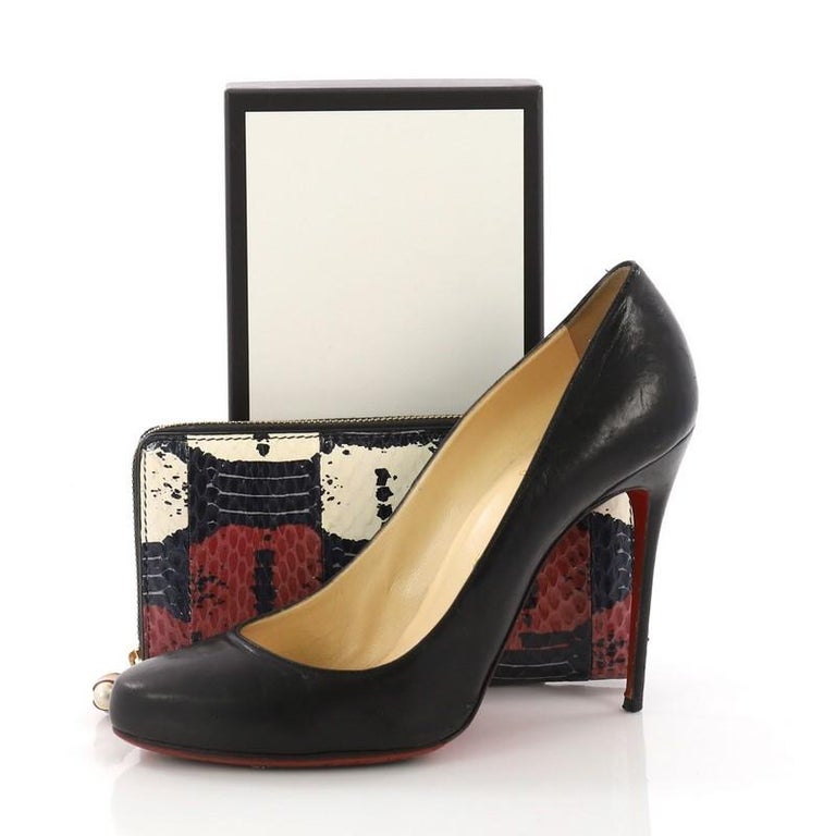 Gucci Zip Around Wallet Python Long at 1stDibs