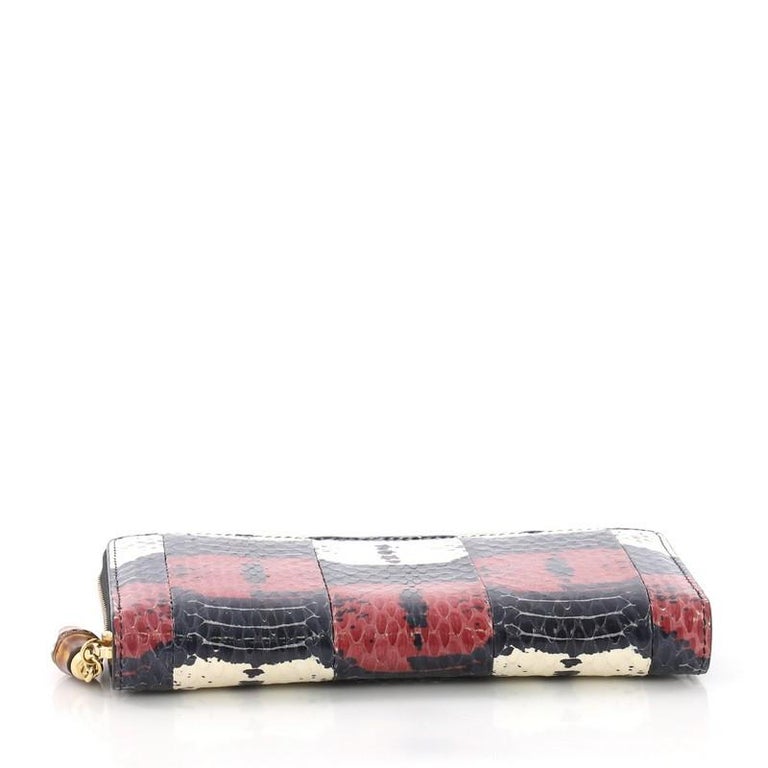 Gucci Zip Around Wallet Python Long at 1stDibs