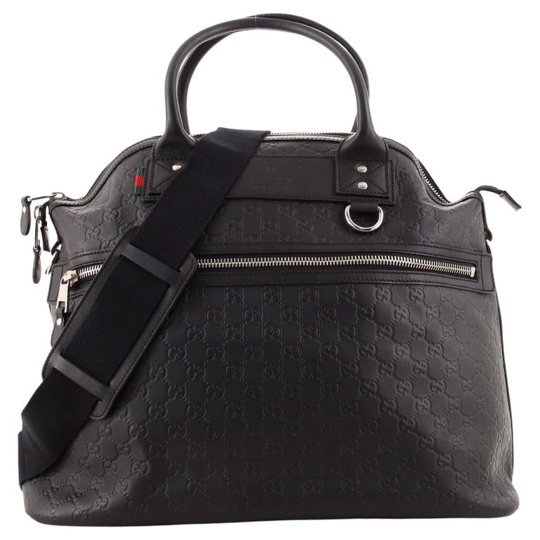 Gucci Zip Convertible Duffle Bag Guccissima Leather Large at 1stDibs