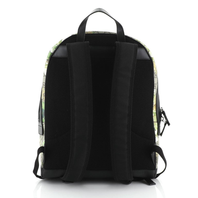 Gucci Zip Pocket Backpack Blooms Print GG Coated Canvas Medium at 1stDibs