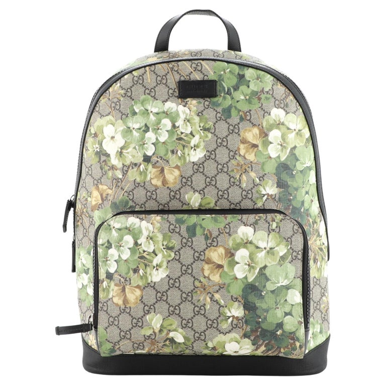 Gucci Zip Pocket Backpack Blooms Print GG Coated Canvas Medium For Sale ...