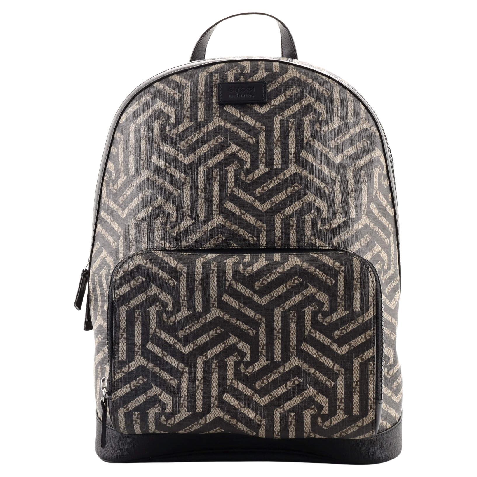 2020 Gucci Dark Blue GG Velvet Web Large Backpack at 1stDibs