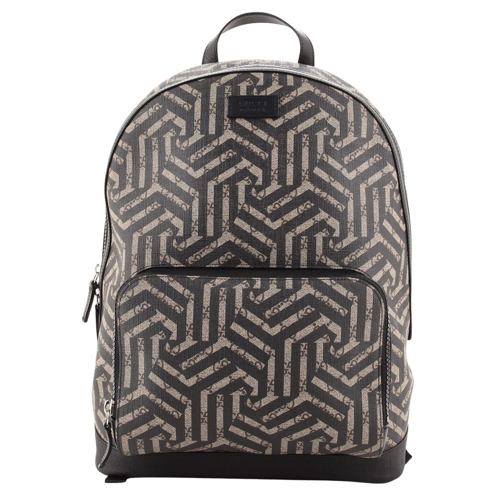 Gucci Zip Pocket Backpack Blooms Print GG Coated Canvas Medium at 1stDibs