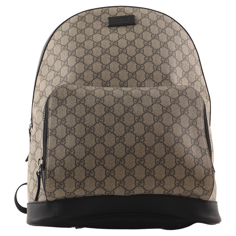 Gucci Zip Pocket Backpack GG Coated Canvas Medium For Sale at 1stDibs