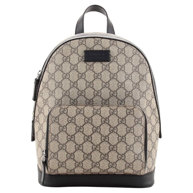 Gucci Zip Pocket Backpack GG Coated Canvas Small For Sale at 1stDibs