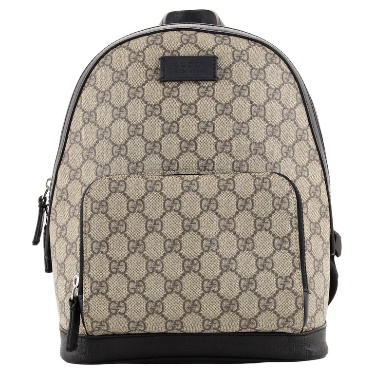 Gucci Zip Pocket Backpack GG Coated Canvas Small For Sale at 1stDibs