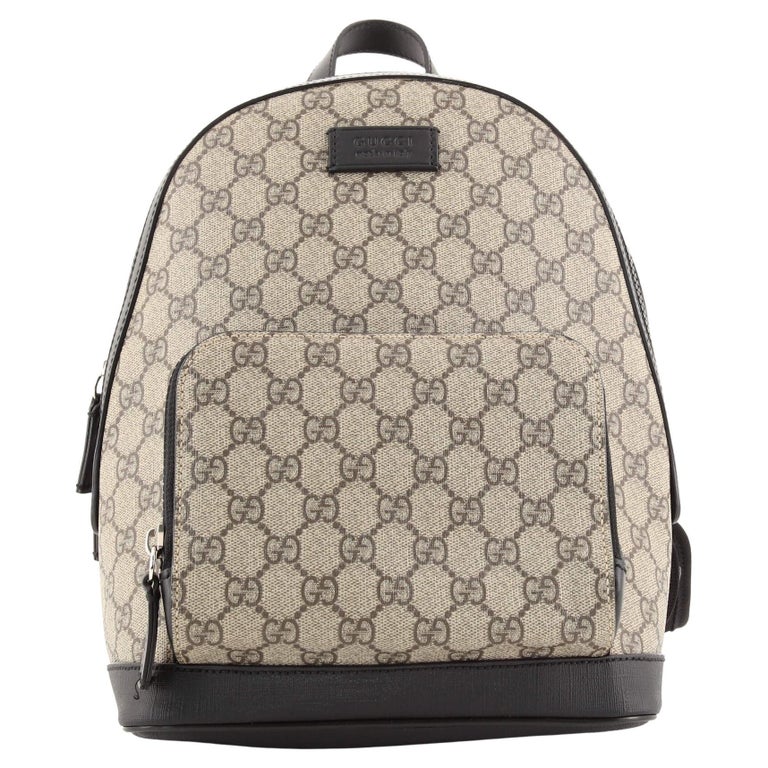 Gucci Zip Pocket Backpack GG Coated Canvas Small For Sale at 1stDibs