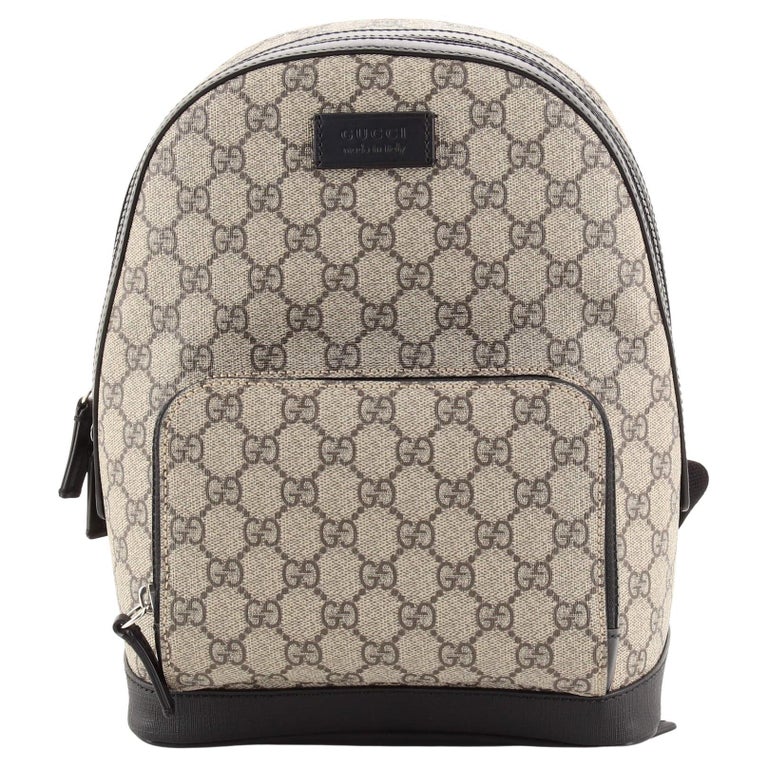 Gucci Zip Pocket Backpack GG Coated Canvas Small For Sale at 1stDibs