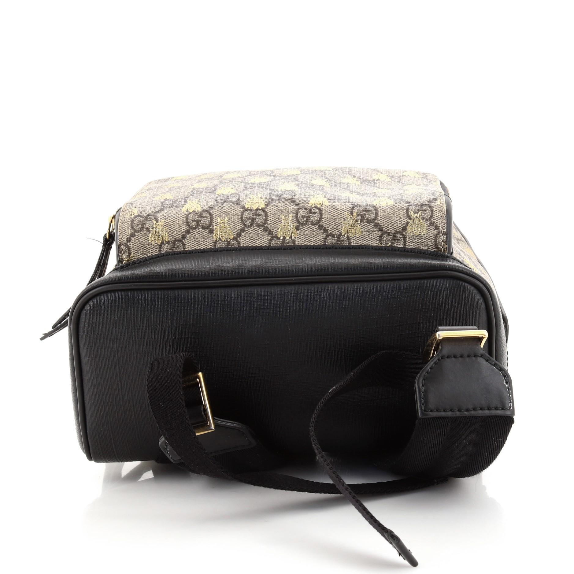Gucci Zip Pocket Backpack Printed GG Coated Canvas Small at 1stDibs