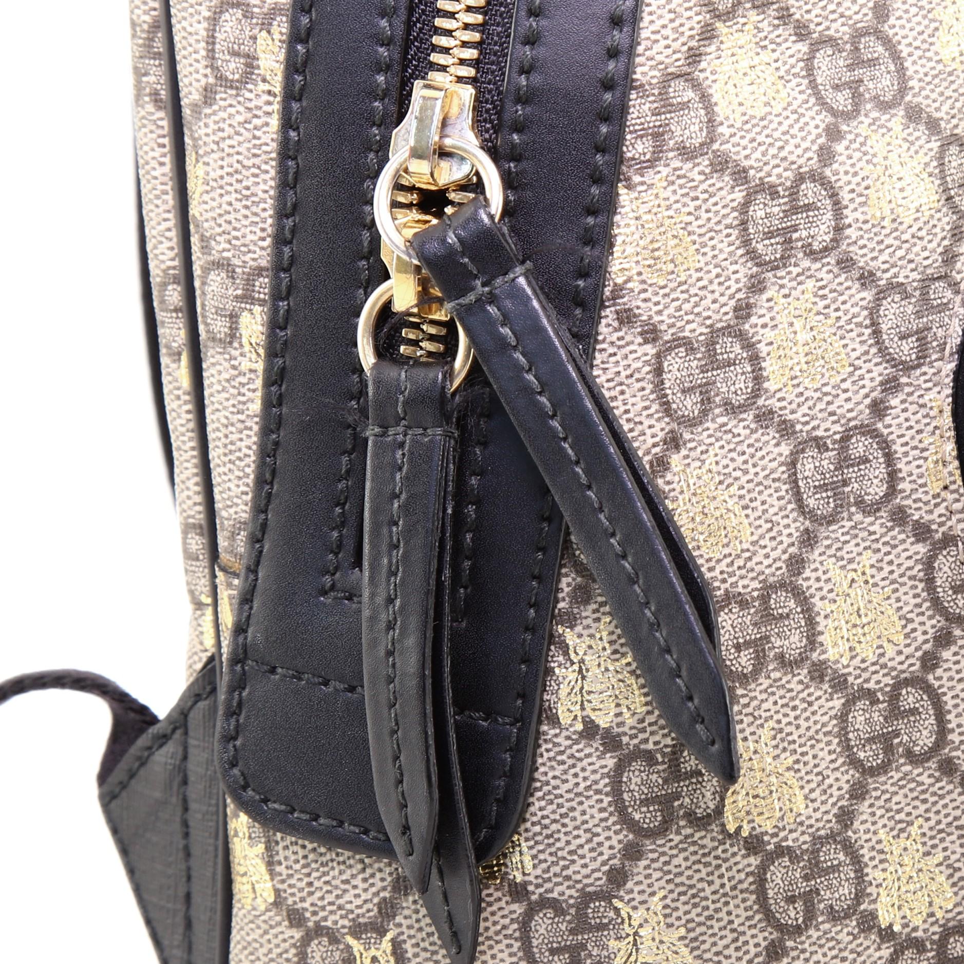 Gucci Zip Pocket Backpack Printed GG Coated Canvas Small at 1stDibs