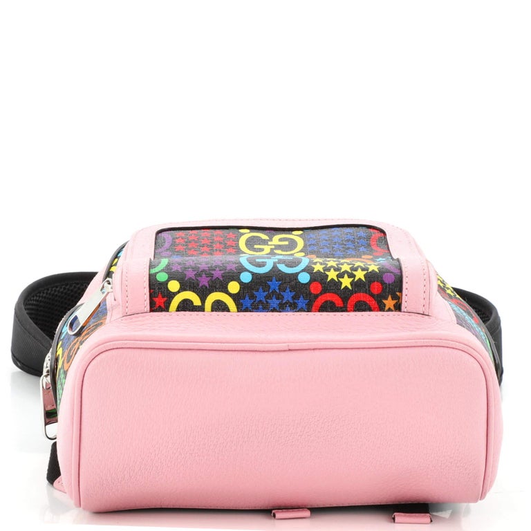 Gucci Zip Pocket Backpack Psychedelic Print GG Coated Canvas Small For ...