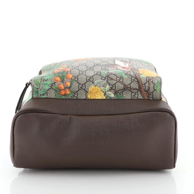Gucci Zip Pocket Backpack Tian Print GG Coated Canvas Medium at 1stDibs ...