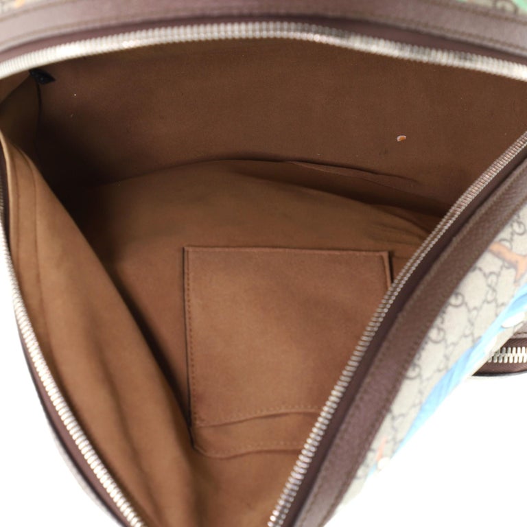 Gucci Zip Pocket Backpack Tian Print GG Coated Canvas Medium at 1stDibs ...