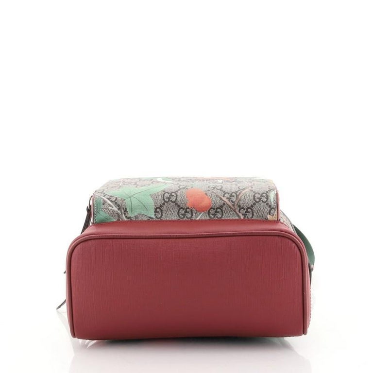 Gucci Zip Pocket Backpack Tian Print GG Coated Canvas Small at 1stDibs