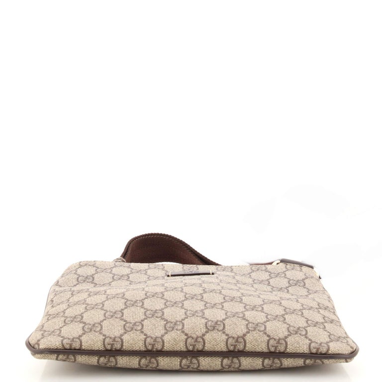 Gucci Zip Top Messenger Bag GG Coated Canvas Small For Sale at 1stDibs