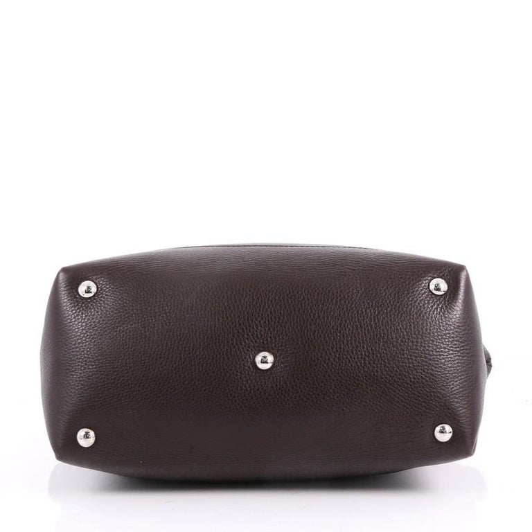 Gucci Zip Top Tote Leather Large at 1stDibs