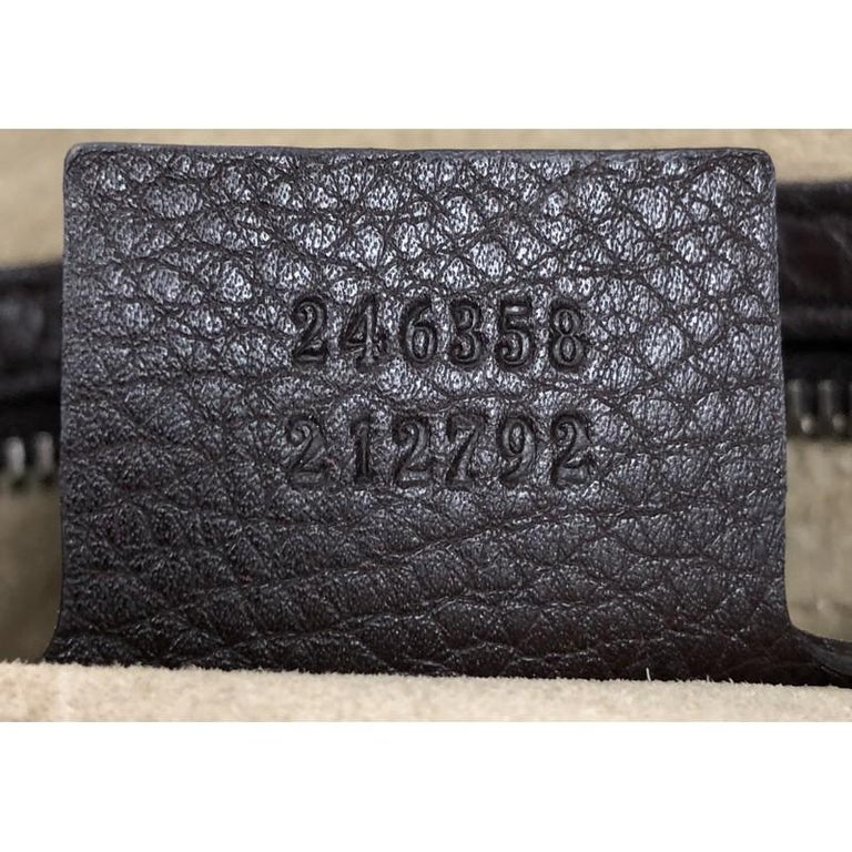 Gucci Zip Top Tote Leather Large at 1stDibs