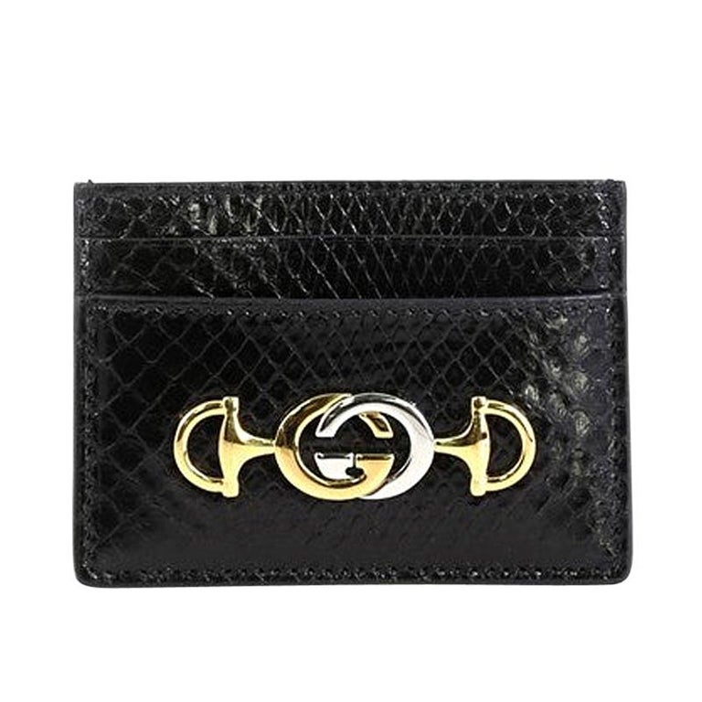 Gucci Zumi Card Case Python at 1stDibs | gucci zumi card holder