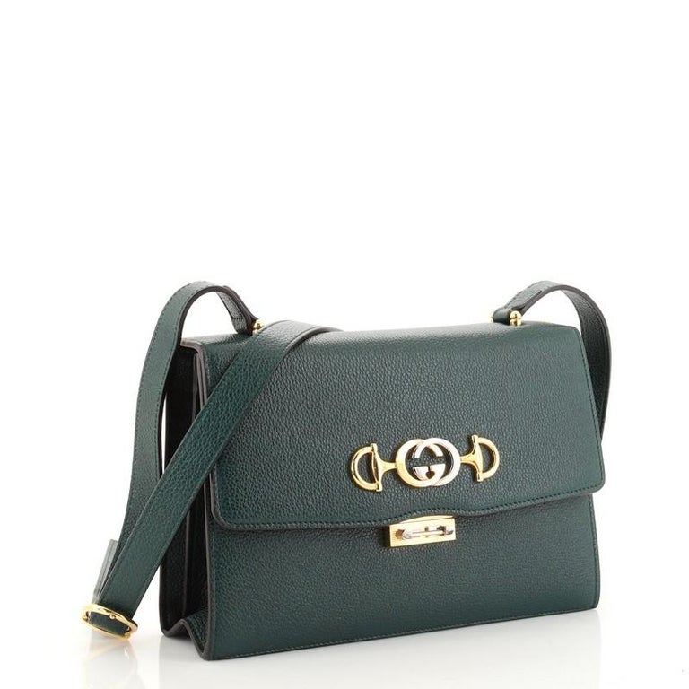 Gucci Zumi Flap Shoulder Bag Leather Small at 1stDibs