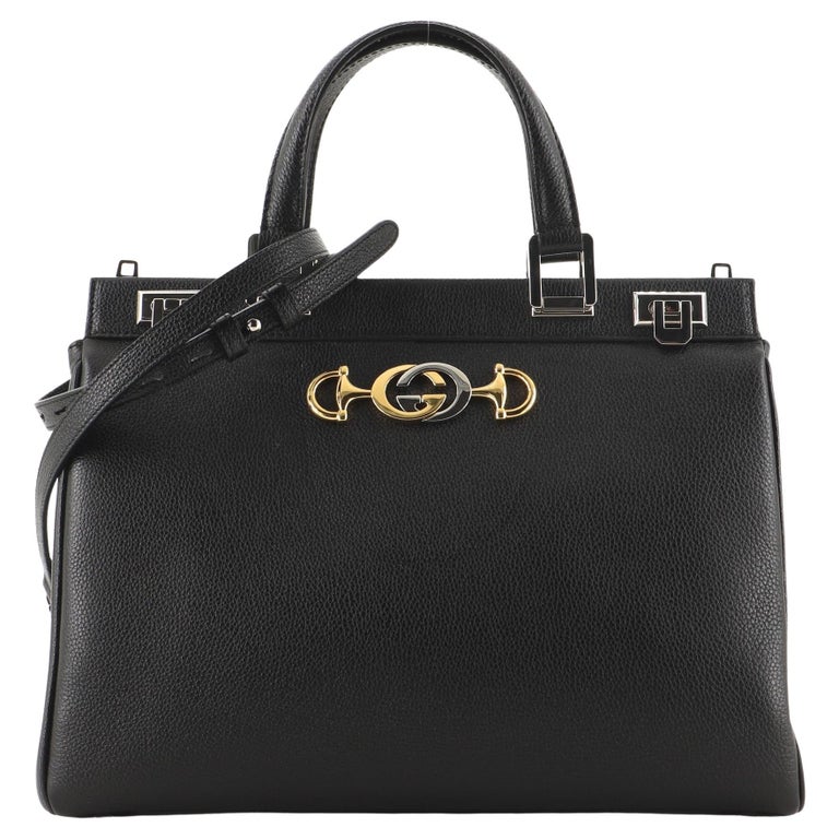 Gucci Zumi Top Handle Bag Leather Medium at 1stDibs