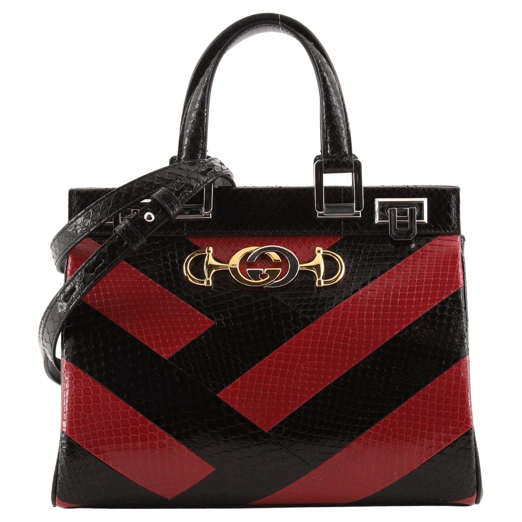 Gucci GG Marmont Top Handle Bag Leather Small at 1stDibs