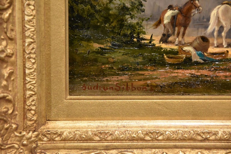 Gudron Sibbons - Oil Painting by Gudrun Sibbons "Unloading The Catch ...