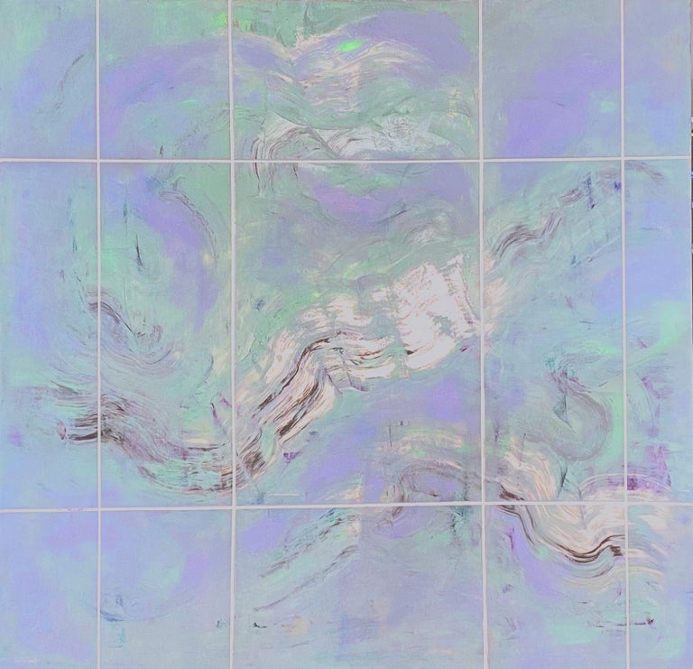 Gudrun Mertes-Frady - Gudrun Mertes-Frady "The Waves" Abstract oil ...