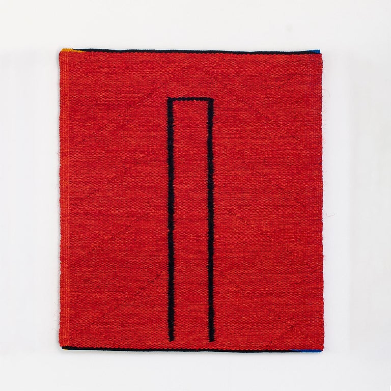 Gudrun Pagter - Into Blue, Red and Black, Mid-Century Modern Textile ...