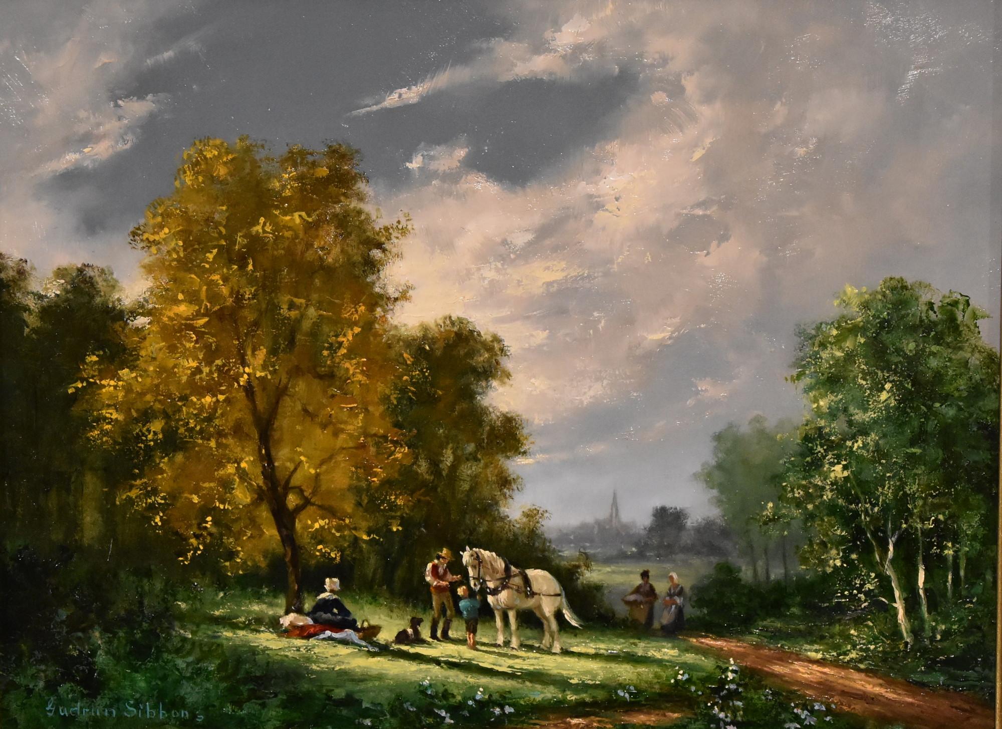 Gudrun Sibbons - Oil Painting by Gudrun Sibbons "Picnic In The Country ...
