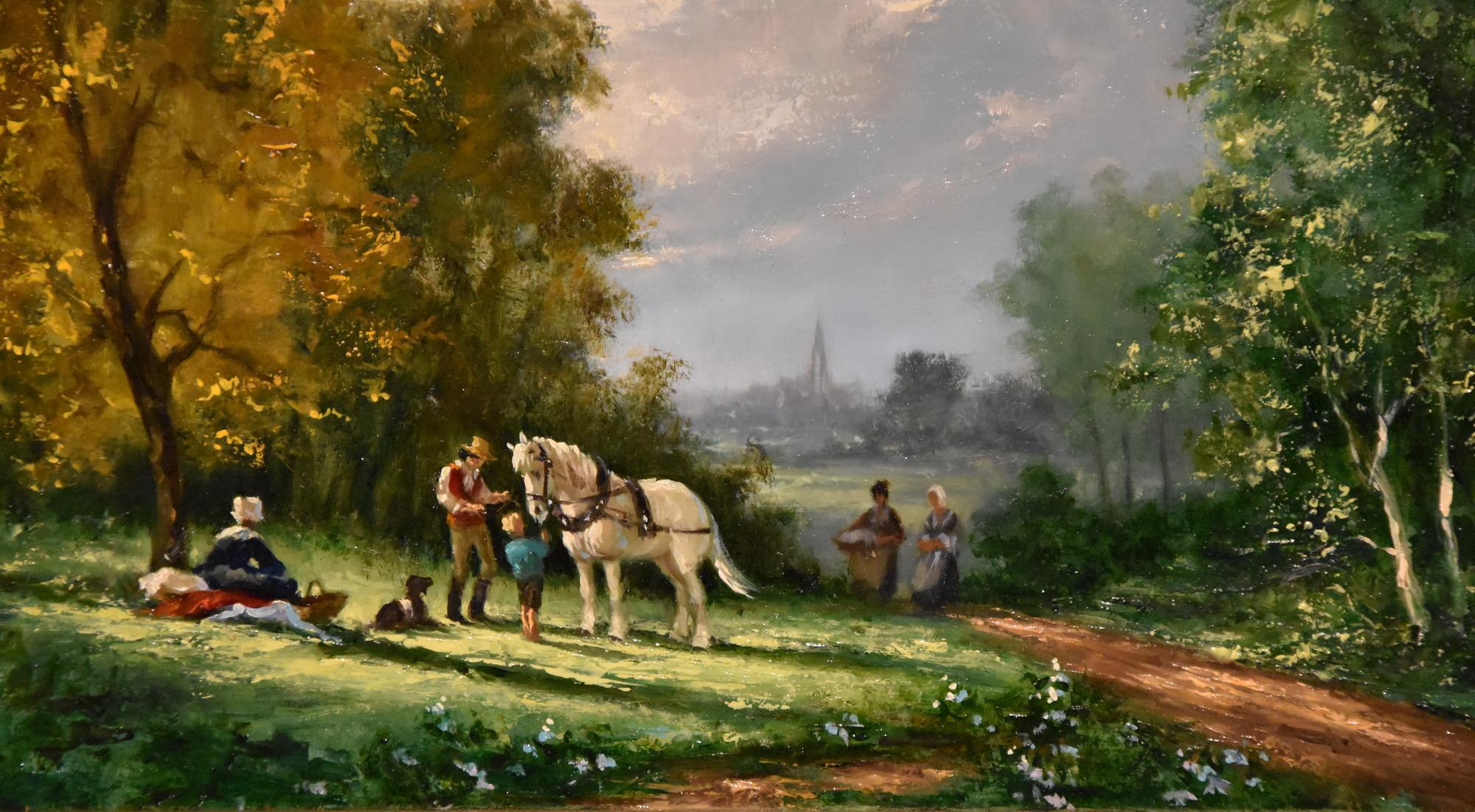 Gudrun Sibbons - Oil Painting by Gudrun Sibbons "Picnic In The Country ...