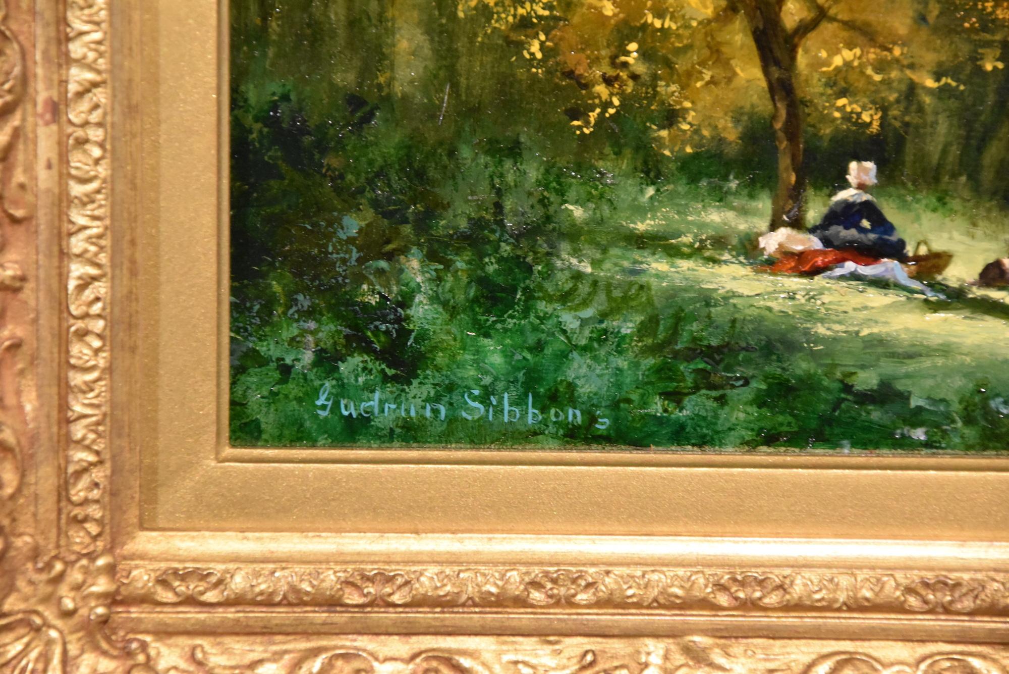 Gudrun Sibbons - Oil Painting by Gudrun Sibbons "Picnic In The Country ...
