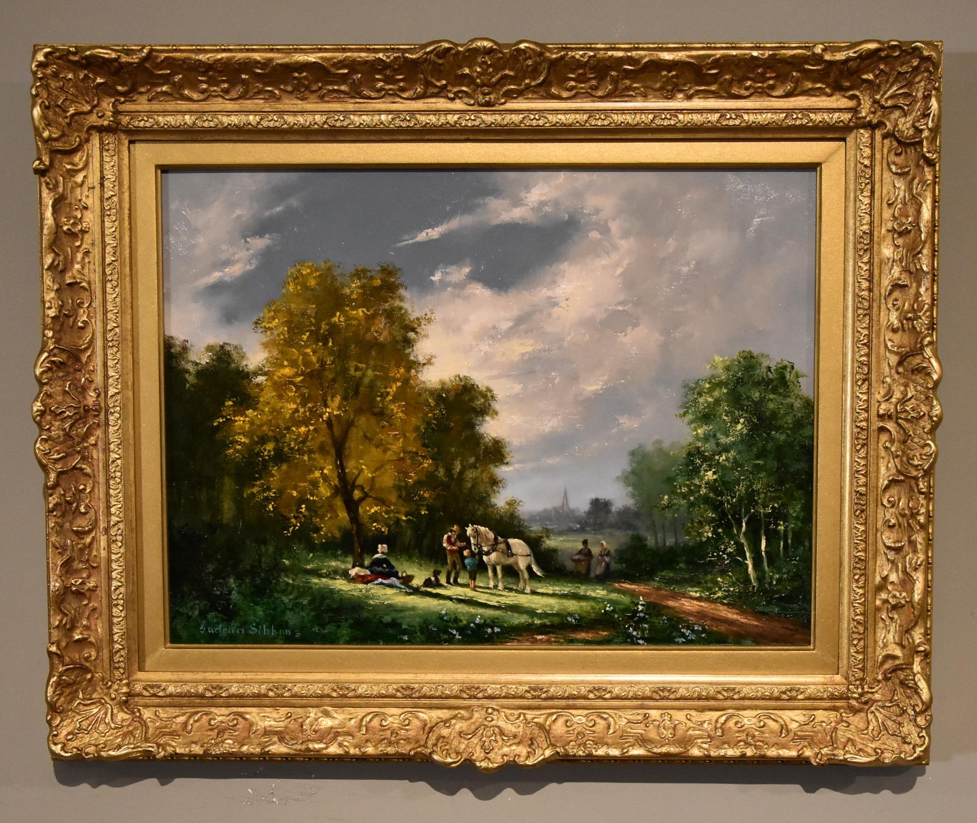 Gudrun Sibbons - Oil Painting by Gudrun Sibbons "Picnic In The Country ...