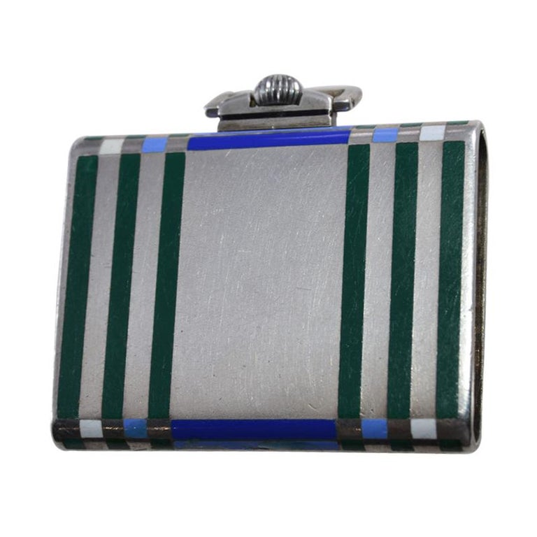 Guebelin Art Deco Sterling and Enamel Purse Watch, circa 1920s For Sale ...