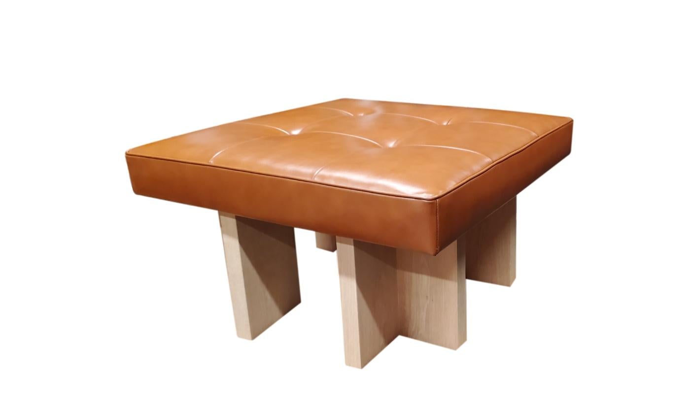Gueridon Handcrafted Made to Order Ottoman For Sale at 1stDibs