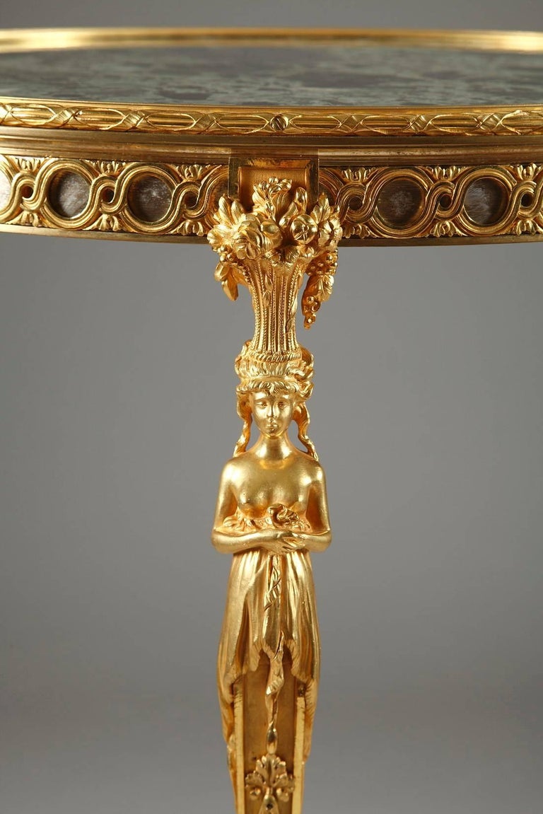 Gueridon in Louis XVI Style and Adam Weisweiler Taste at 1stDibs