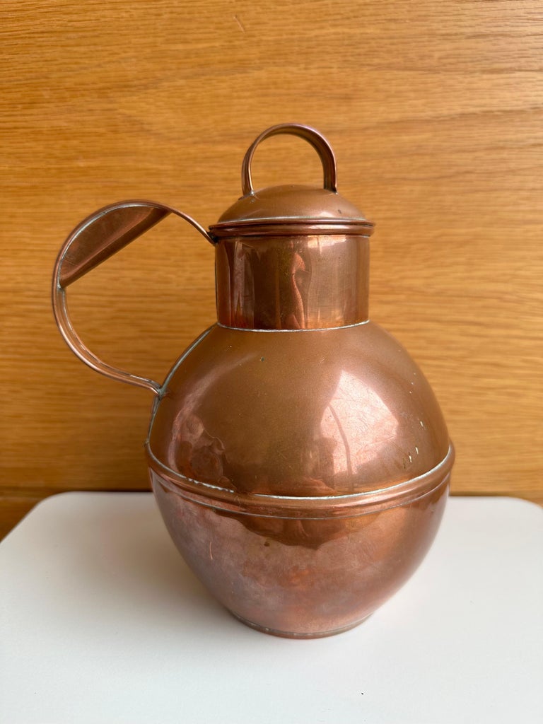 Guernsey Copper Lidded Guernsey Milk Creamer Jug, 19th Century For Sale ...
