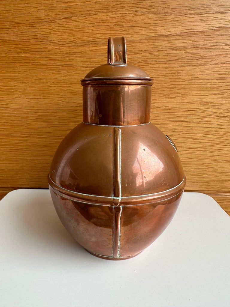 Guernsey Copper Lidded Guernsey Milk Creamer Jug, 19th Century For Sale ...
