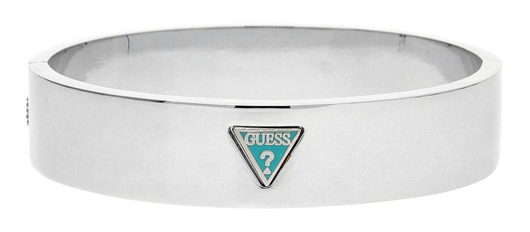 Guess Women Bangle metal silver/turquoise For Sale at 1stDibs