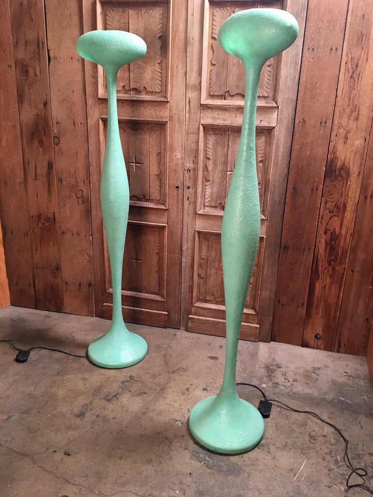 Guglielmo Berchicci ETA Fiberglass Floor Lamps at 1stDibs