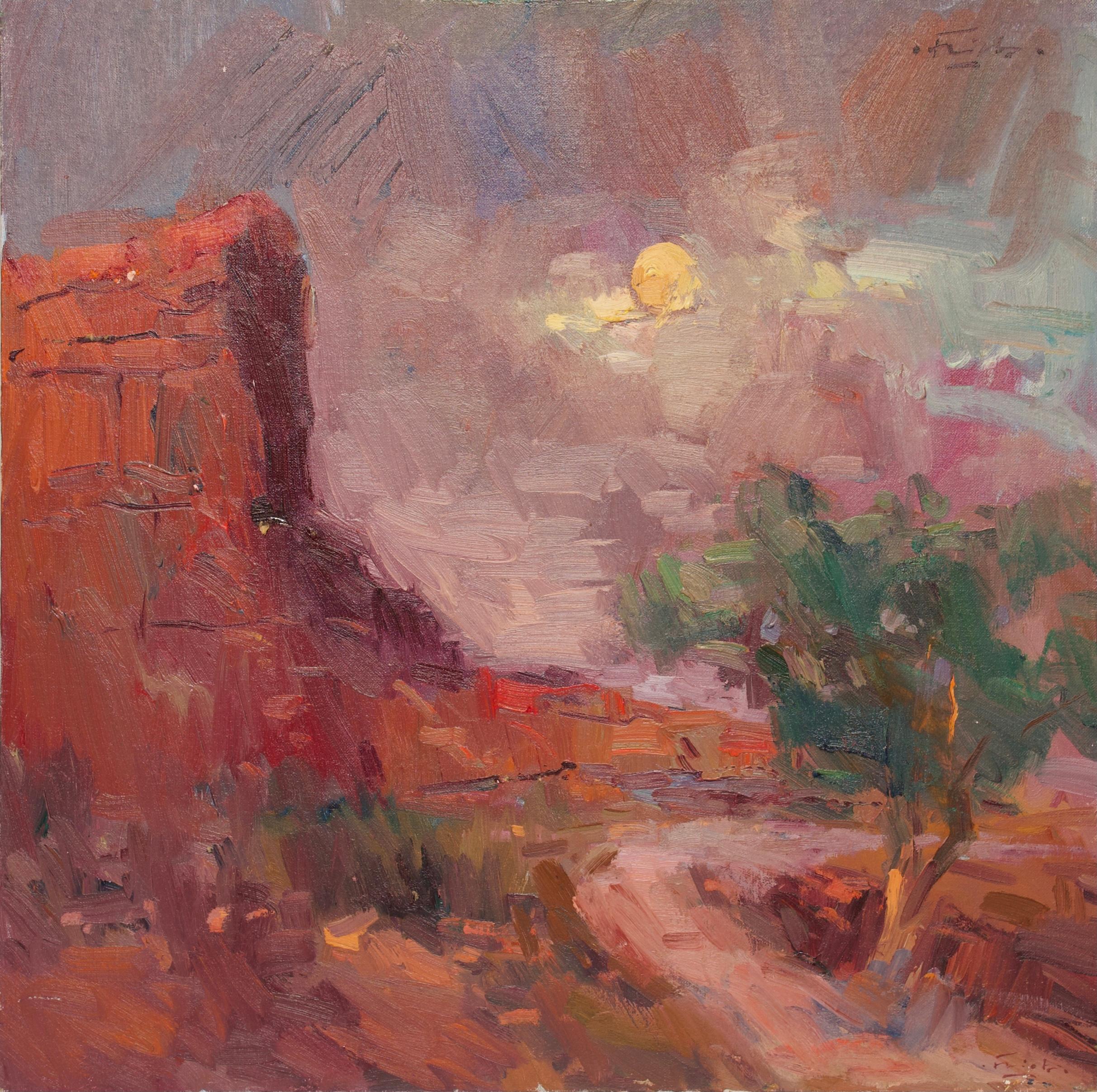 Guido Frick - Moon Over Monument Valley For Sale at 1stDibs | guido ...