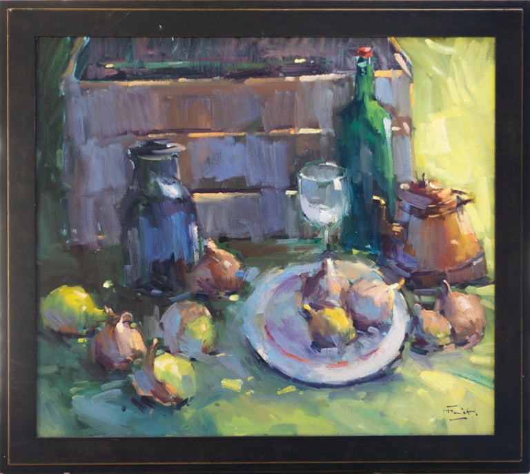 Guido Frick - Still Life with Copper Kettle For Sale at 1stDibs