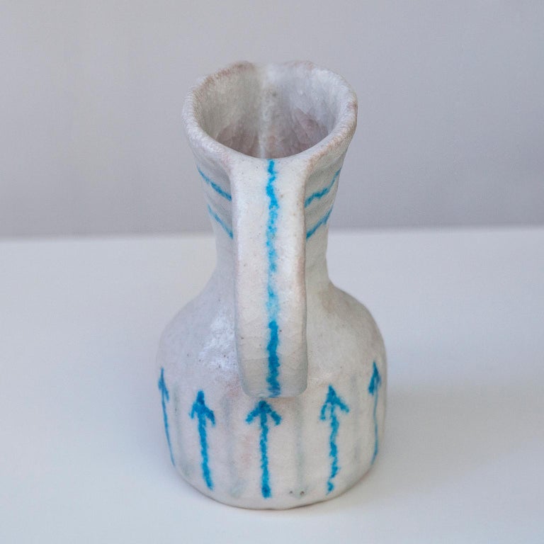 Guido Gambone Stoneware Pitcher Donkey Mark Signature, Italy, 1950s at ...