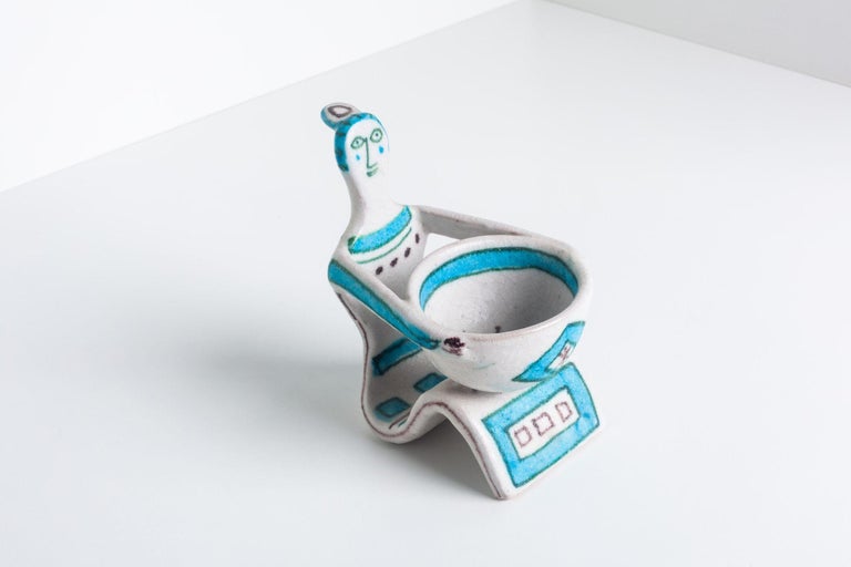 Guido Gamboni Lady Figurine Salt Cellar For Sale at 1stDibs