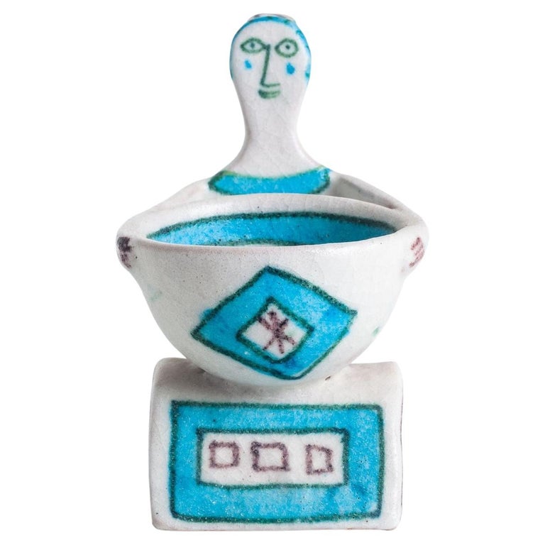 Guido Gamboni Lady Figurine Salt Cellar For Sale at 1stDibs